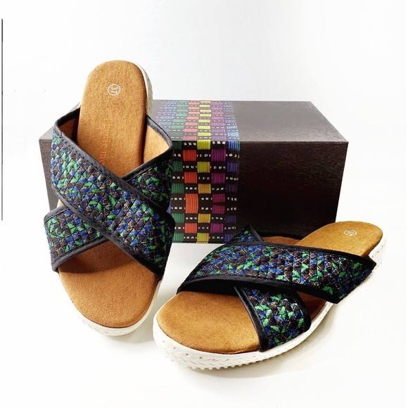 bernie mev. | Shoes | Bernie Mev Avon Platform Memory Foam Slide ...